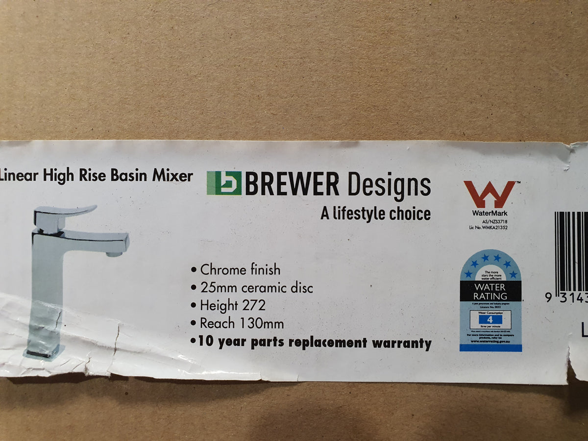 Linear High Rise Basin Mixer | Rising Sun Lifestyle