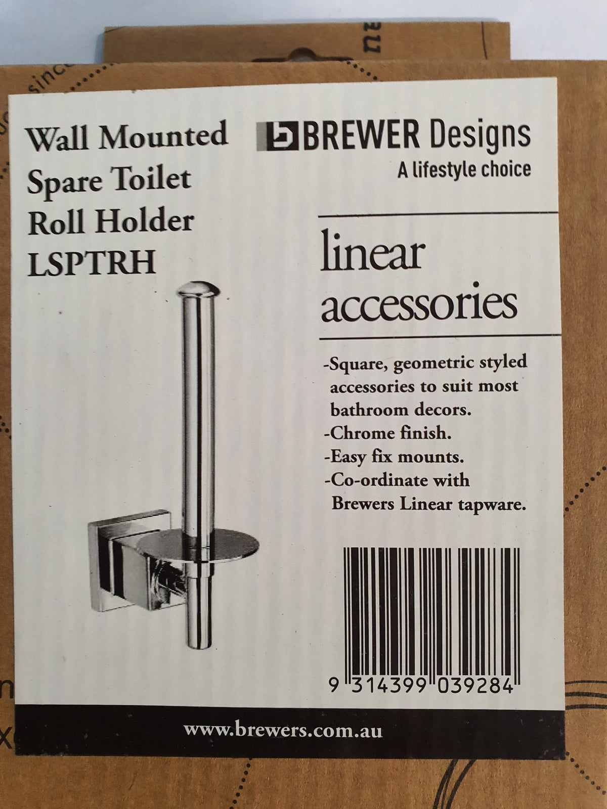 Linear Toilet Roll Holder-Bar. Wall Mounted | Rising Sun Lifestyle