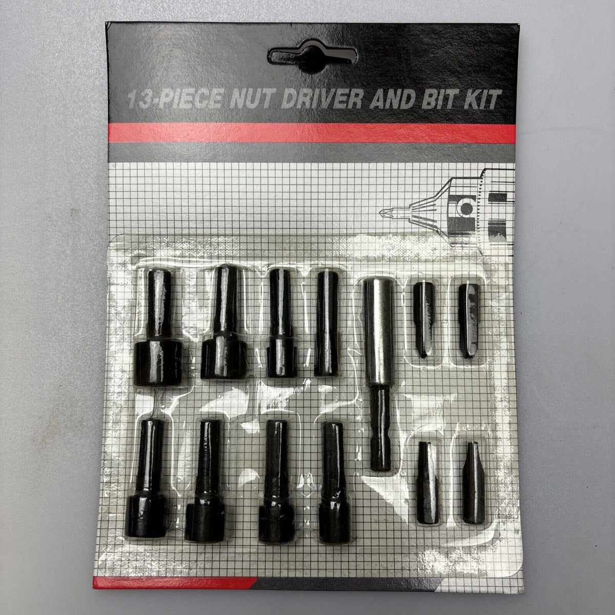 13pcs Nut Setter Driver Drill Bit Set Compact Length Deeper Quick Chan ...